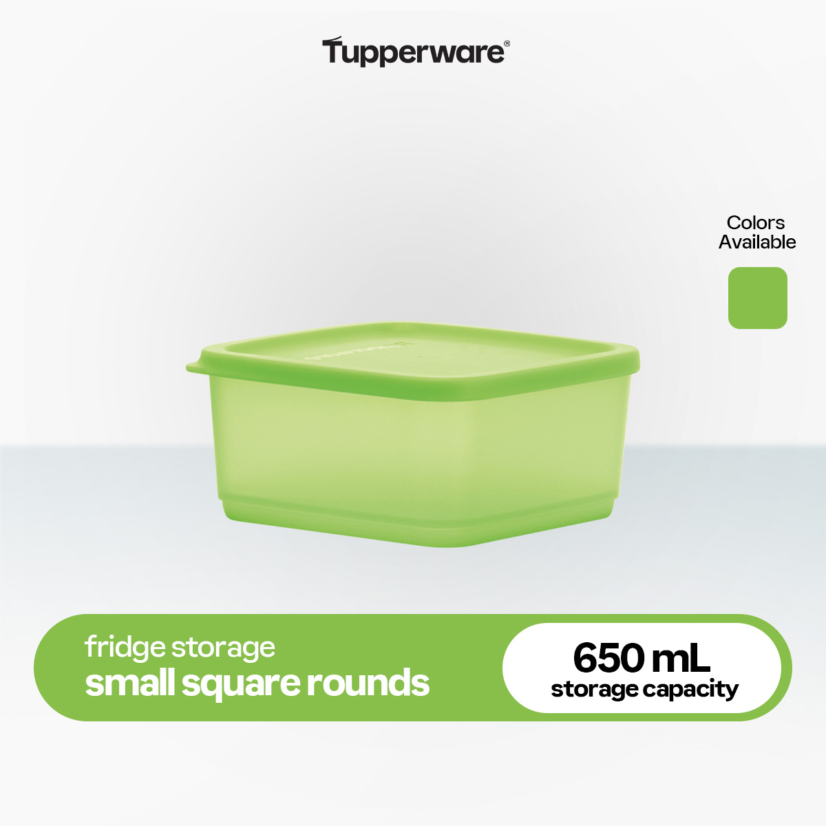 Tupperware Fridgemates Small Square Rounds 650mL [Food Keeper] [Fridge ...