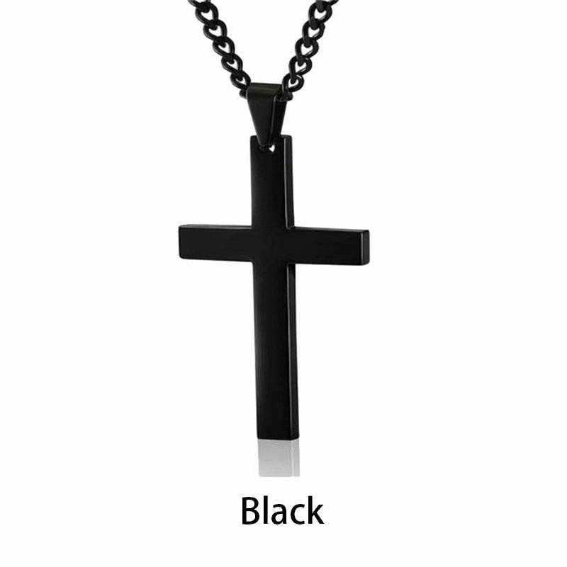 🔥🔥Unisex Smooth Shiny Fashion Punk Christian Cross Pendant Accessory ...