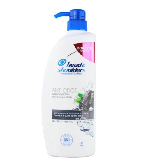 Head & Shoulders Anti-Odor with Charcoal Anti-Dandruff Shampoo 850mL ...