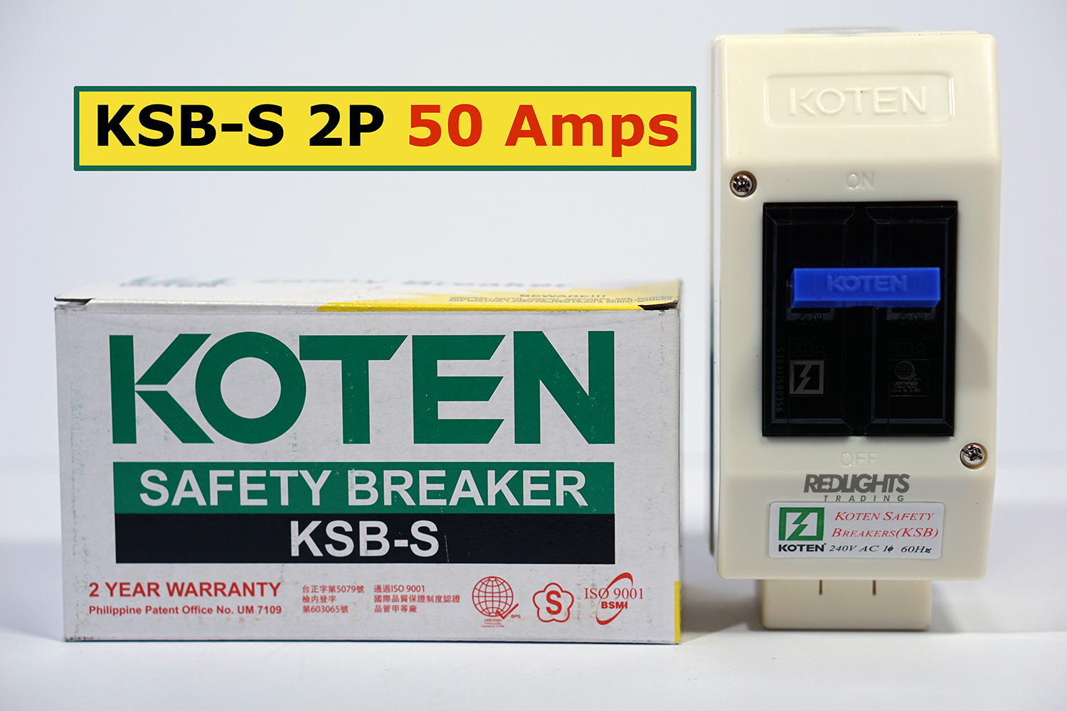 KOTEN Safety Breaker with Universal Socket KSB-S 2 Poles | Lazada PH