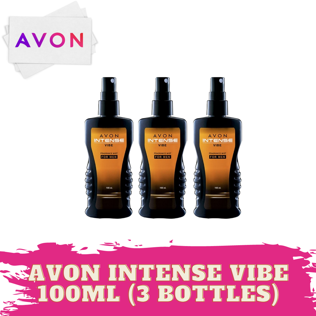 Avon Intense Vibe Fragrance Mist For Men 100ml 3 Pieces SureDeal ...