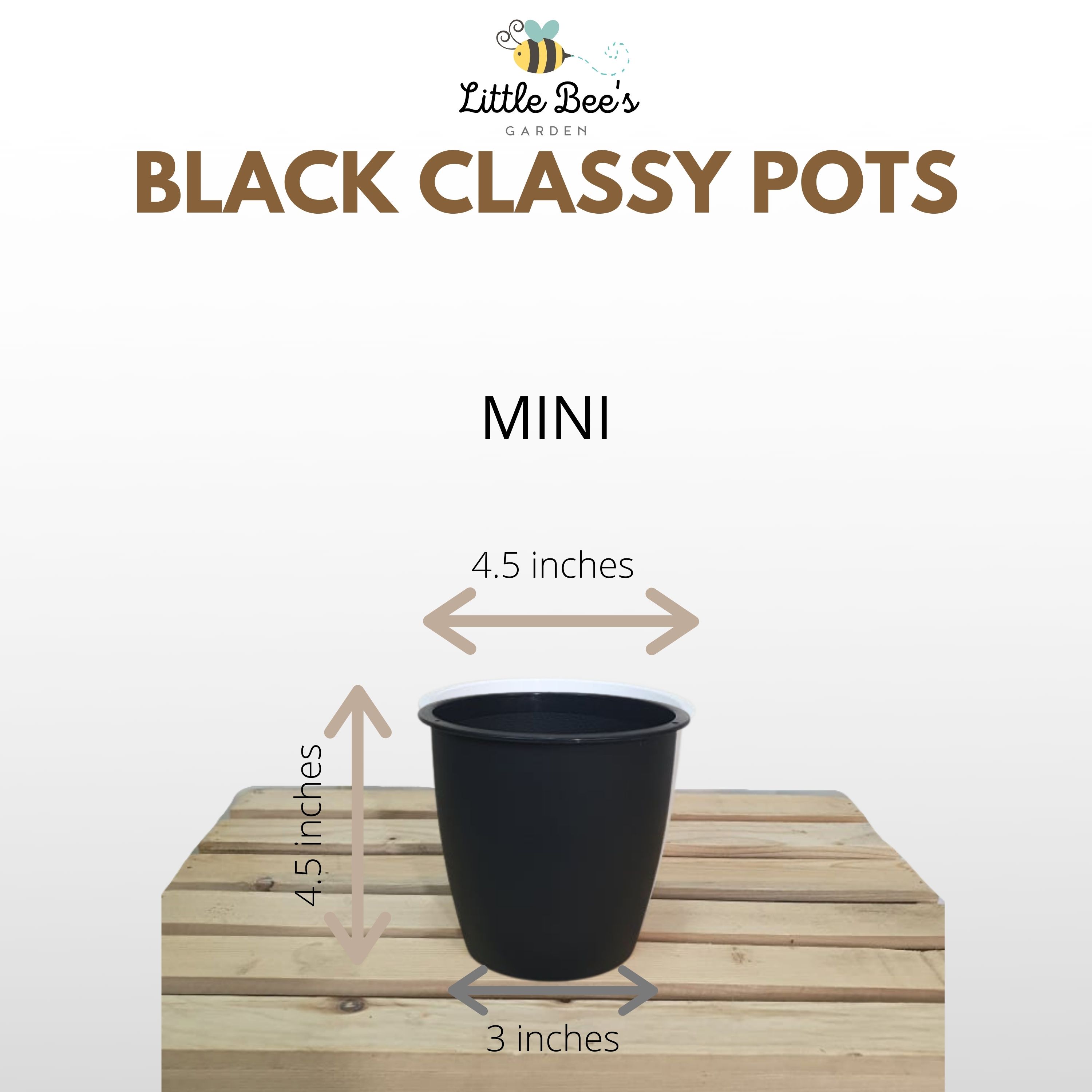 Black Classy Minimalist Nordic Pots | Pearlwave Pots | Yayamanin Pots ...