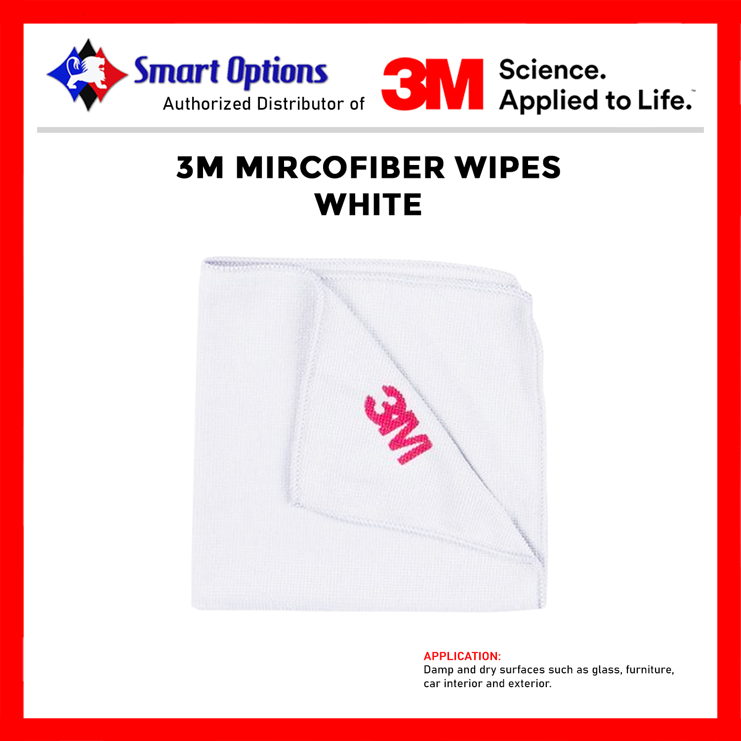 3M Microfiber Cloth WHITE 36cm x 36cm 1 pc | Lazada PH