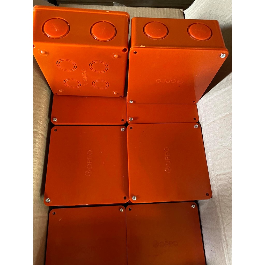 pvc orange oppo square box 5 x 5 electrical junction royu utility omni ...