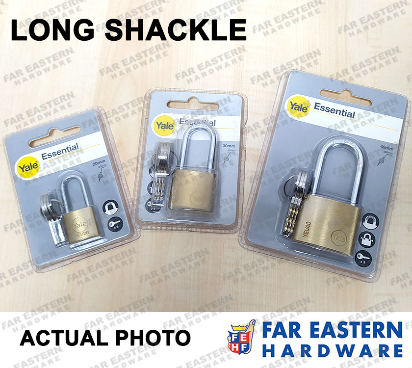 YALE Brass Padlock / Long Shackle Essential | Lazada PH
