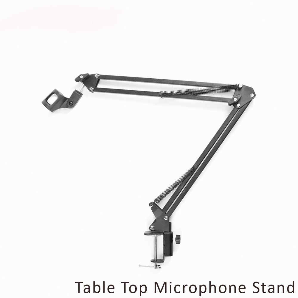 NB35 Black Suspension Scissor Angle Type Table Microphone Mic Stand ...