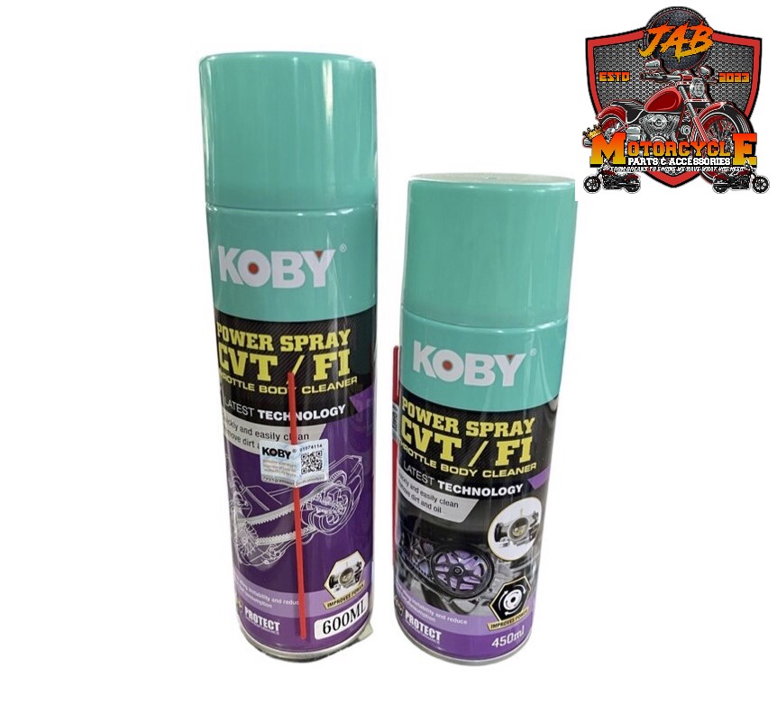 JAB POWER SPRAY CVT/FI THROTTLE BODY CLEANER 450ML / 600ML CVT CLEANER ...