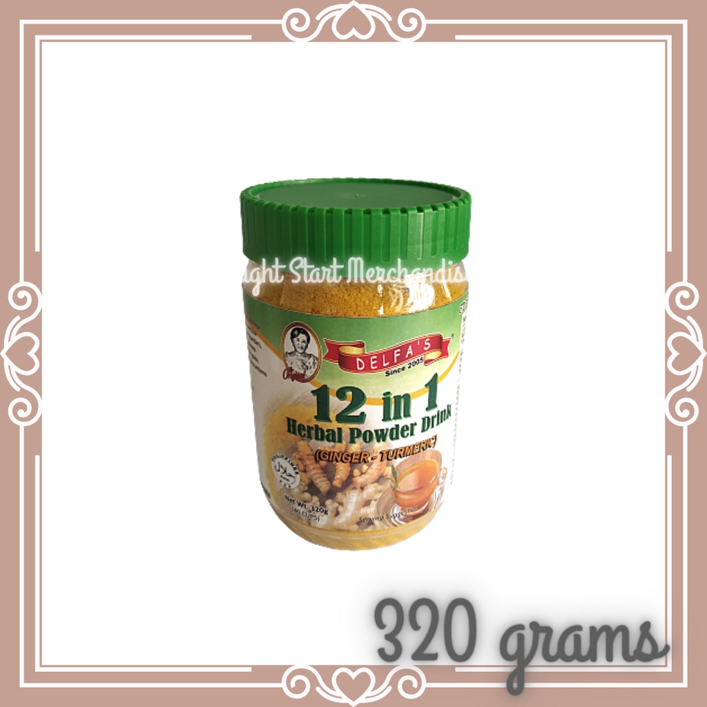 Delfa's 12 in 1 Herbal Powder Instant Turmeric Tea | Lazada PH