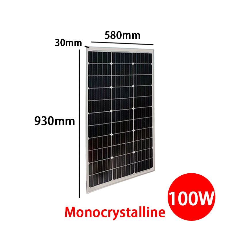 【DUAL GLASS】Monocrystalline 100W/200Watts 10 Year Warranty For Solar ...