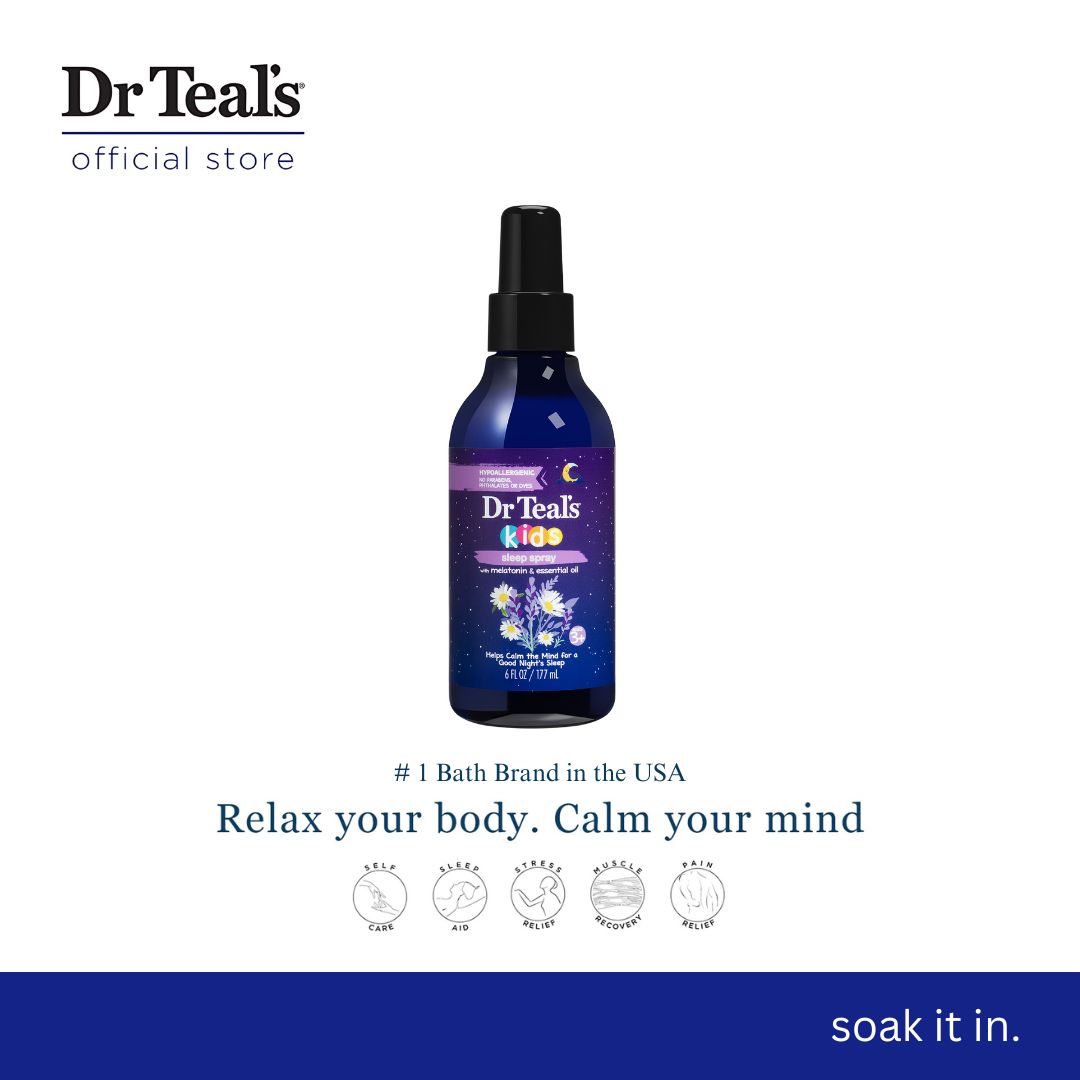 Dr Teal's Kids Sleep Spray with Melatonin & Essential Oil 6oz | Lazada PH