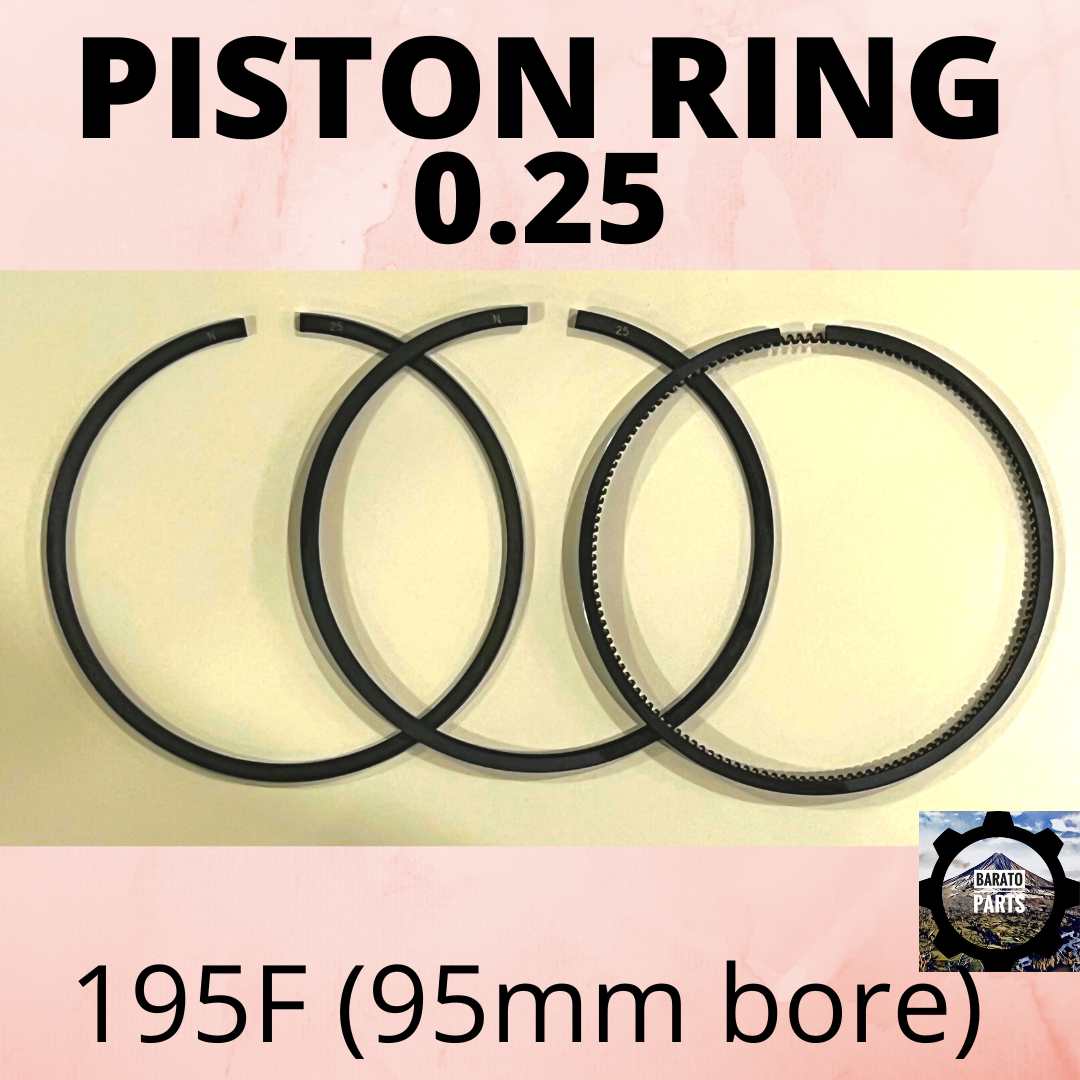 Piston Ring Assy (0.25) for Air-cooled Diesel Engine 195F (18hp ...