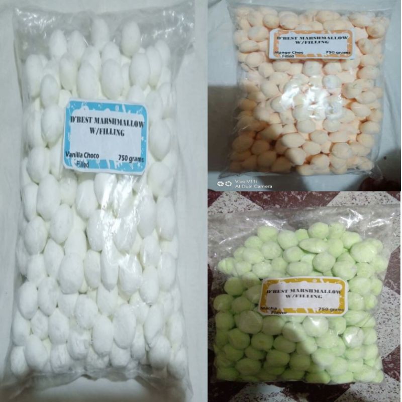 large packging- 750g Marshmallow choco filled, mallows taro ( ube ...