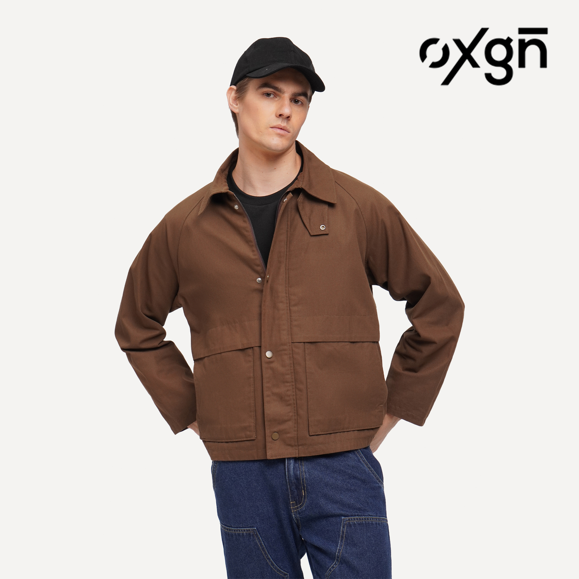 OXGN Pocket Parka Jacket For Men (Brown) | Lazada PH