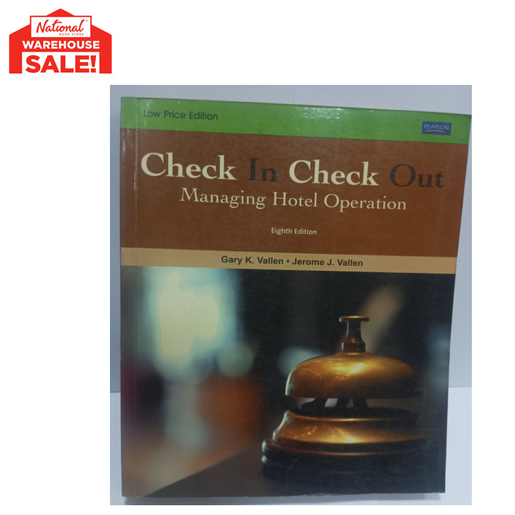 CHECK IN CHECK OUT MANAGING HOTEL OPERATION EIGHTH EDITION | Lazada PH