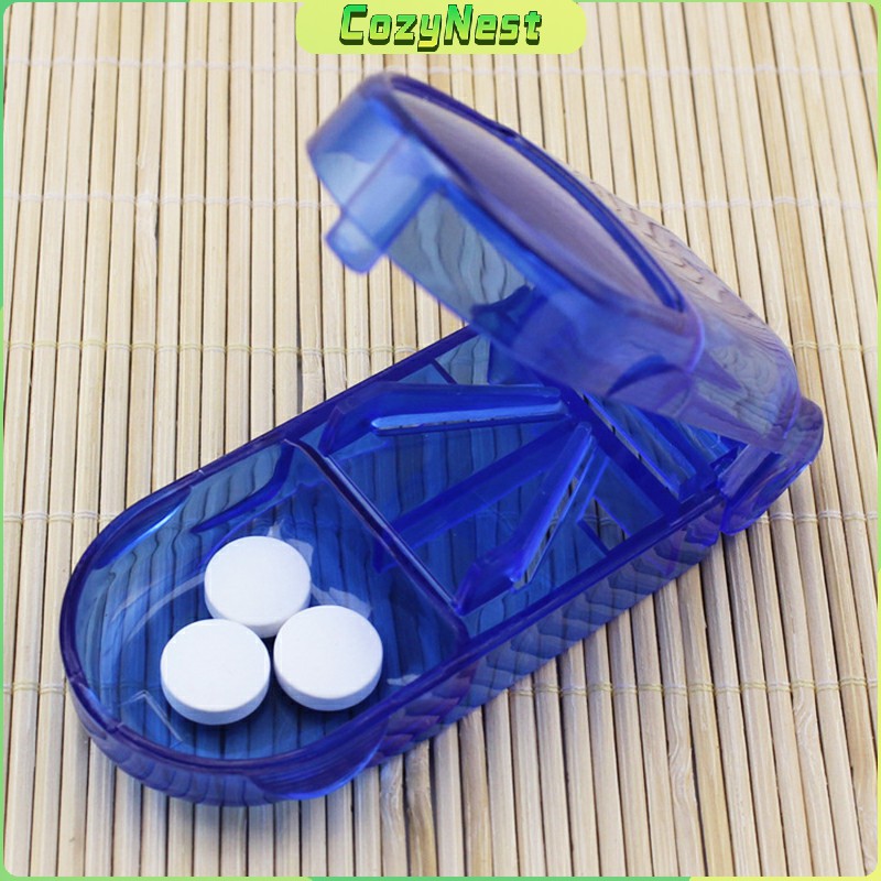 C.N. Square Round Transparent Pill or Tablet Cutter with Medicine ...