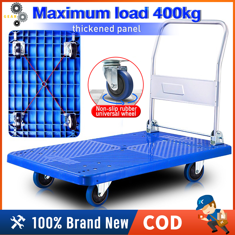 【Metal/plastic】Plastic Platform with Reinforced Steel Brace, Hand Truck ...