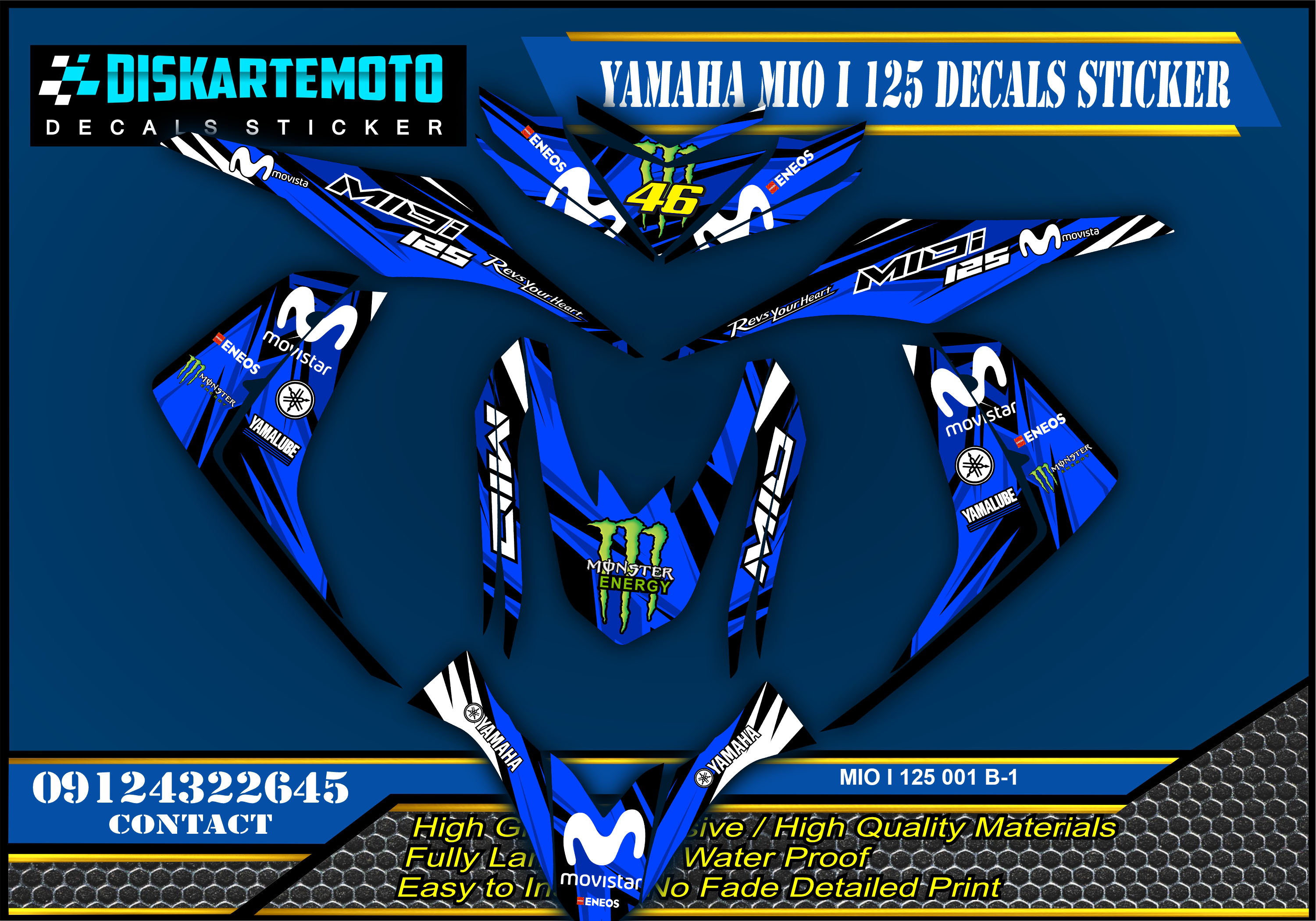 Mio i 125 Decals Sticker | Lazada PH