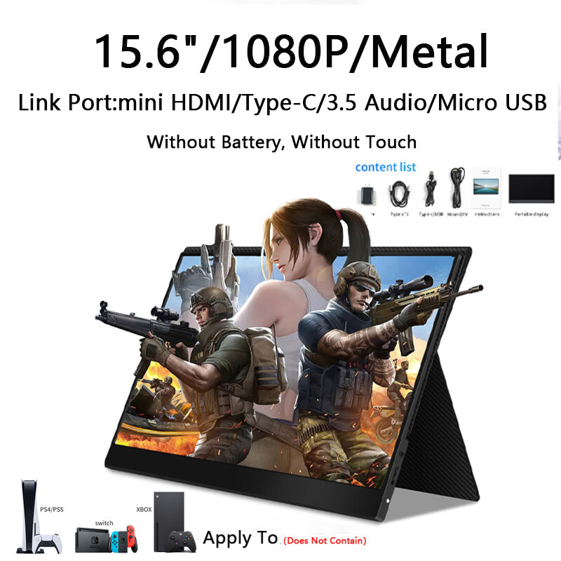 MVP 15.6 Inch touch Portable Monitor 1080P 60Hz IPS Monitor 16:9 100 ...