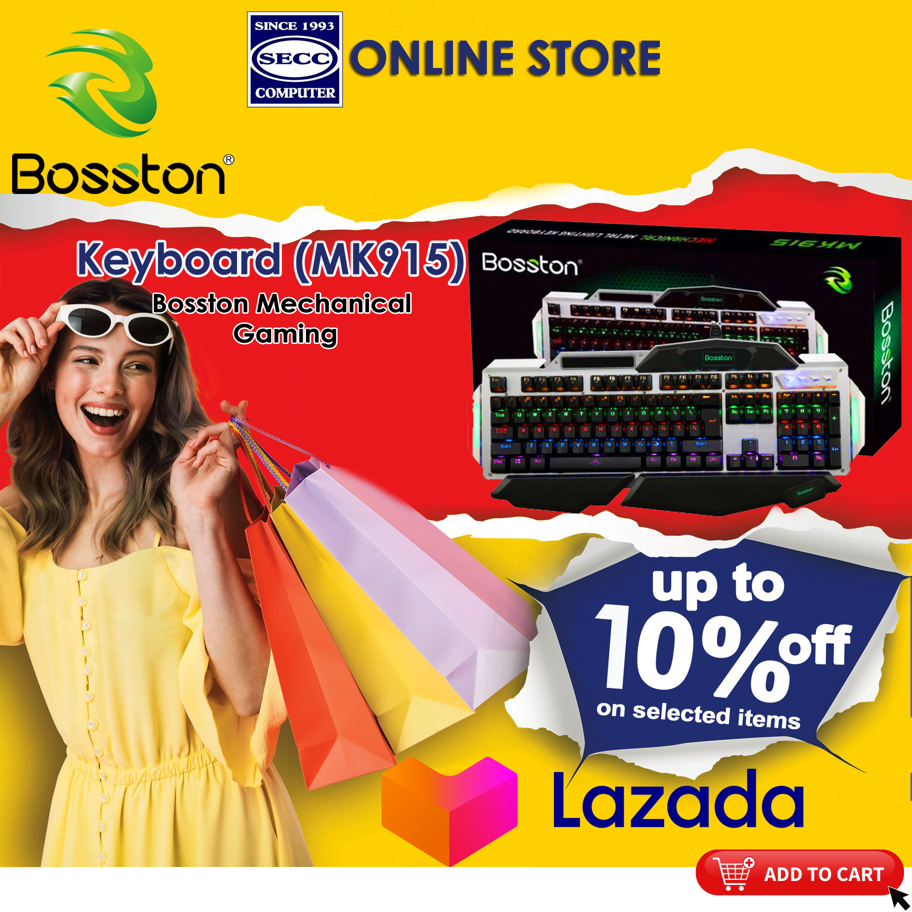 Bosston Mechanical Gaming Keyboard (MK915) | Lazada PH