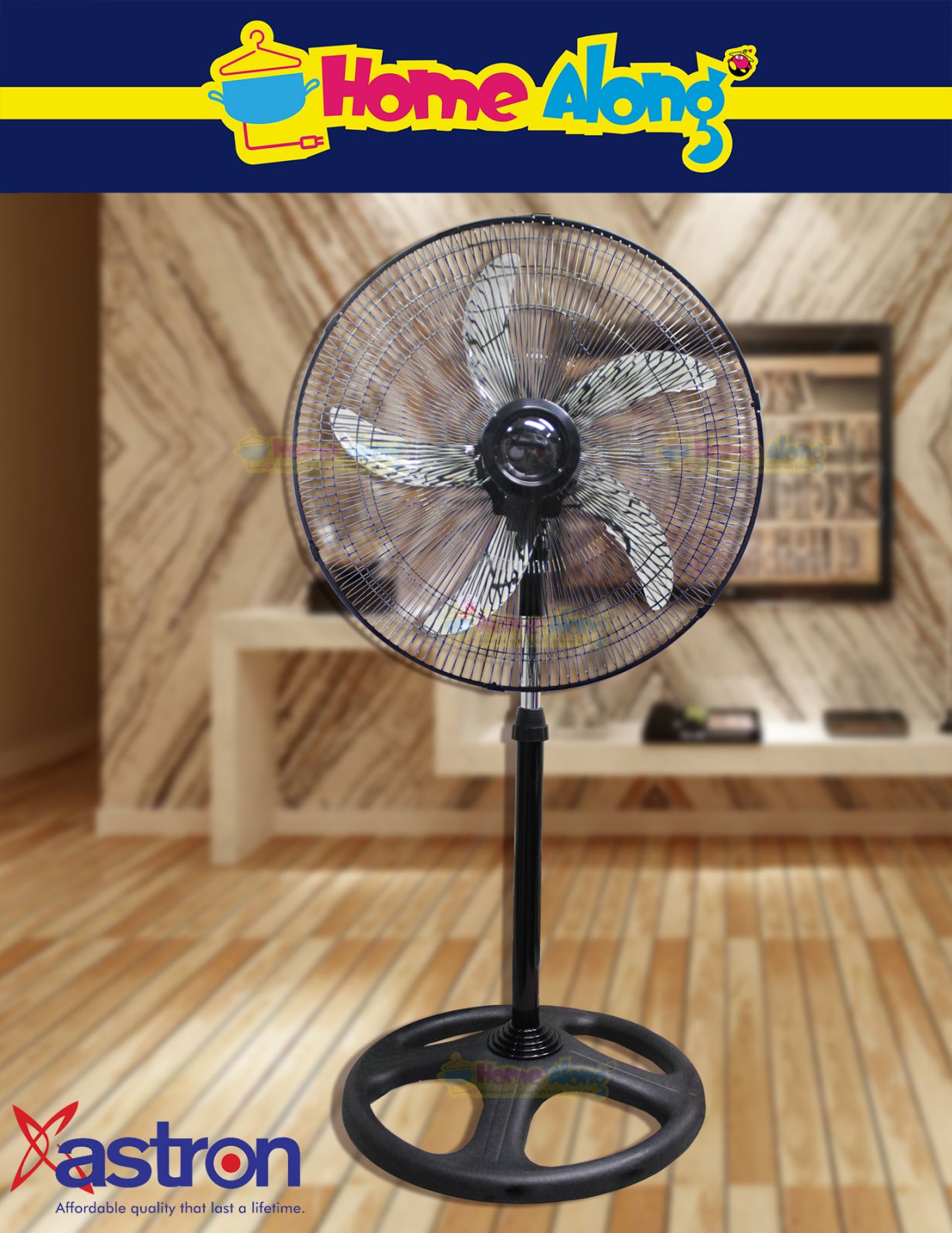 ASTRON 20" 5-Banana Blade Stand Fan | Lazada PH