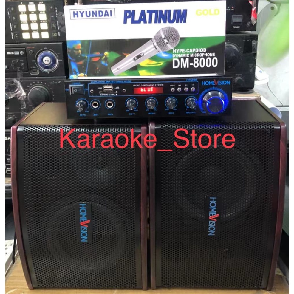 Homevision Speaker set with BT/USB DM-8000 Microphone/Tested | Lazada PH