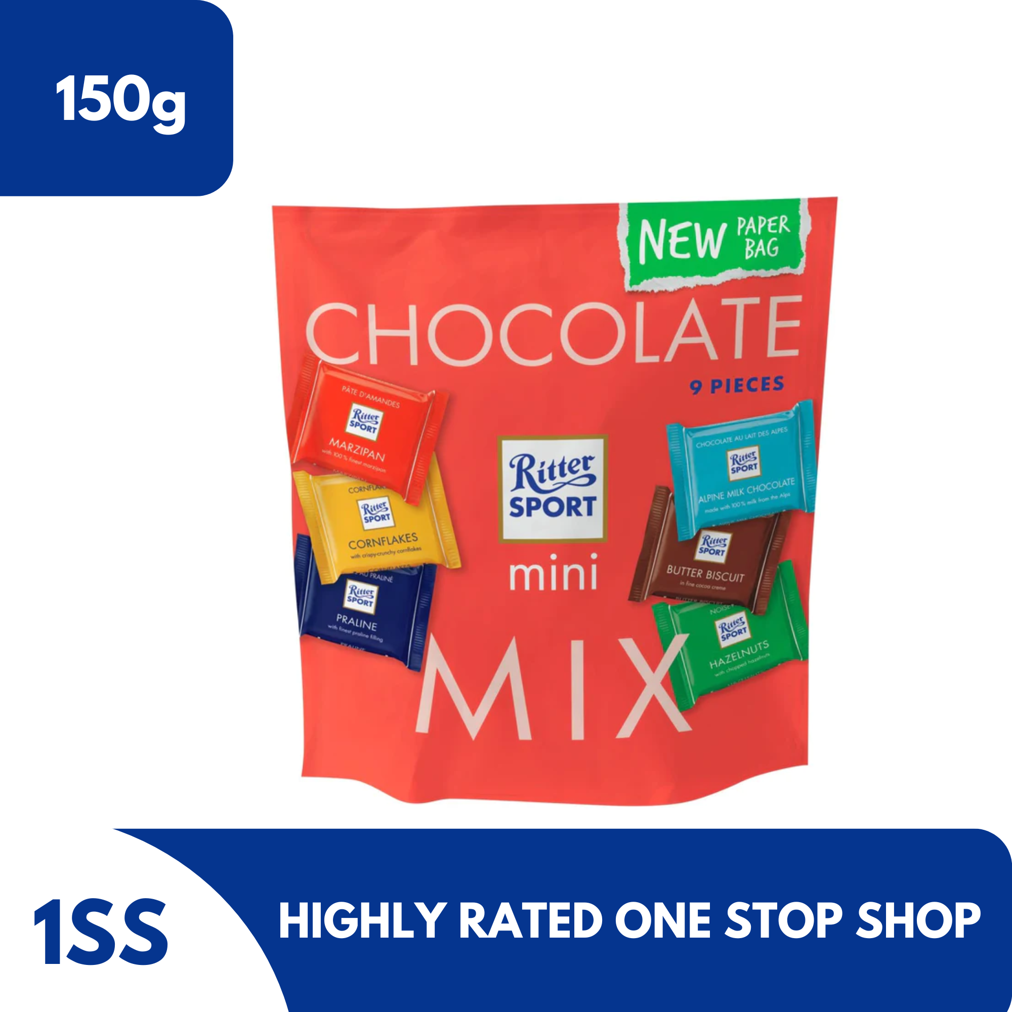 Ritter Sport Mini Chocolate Pouch, 150g | Lazada PH
