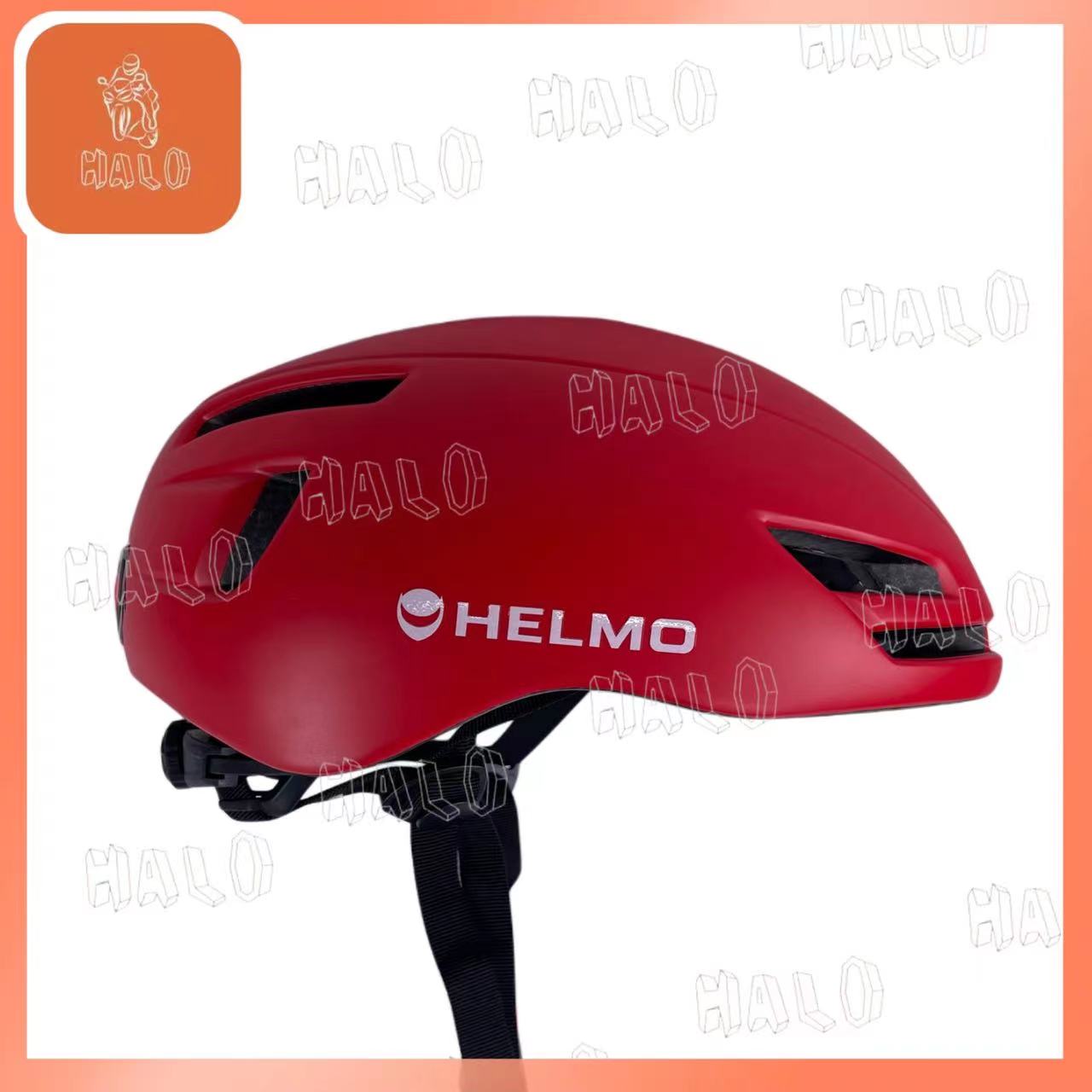 [HALO MOTOR] HELMO NUTSHELL HELMET DC999 WITH TAIL LIGHT USB CHARGING ...