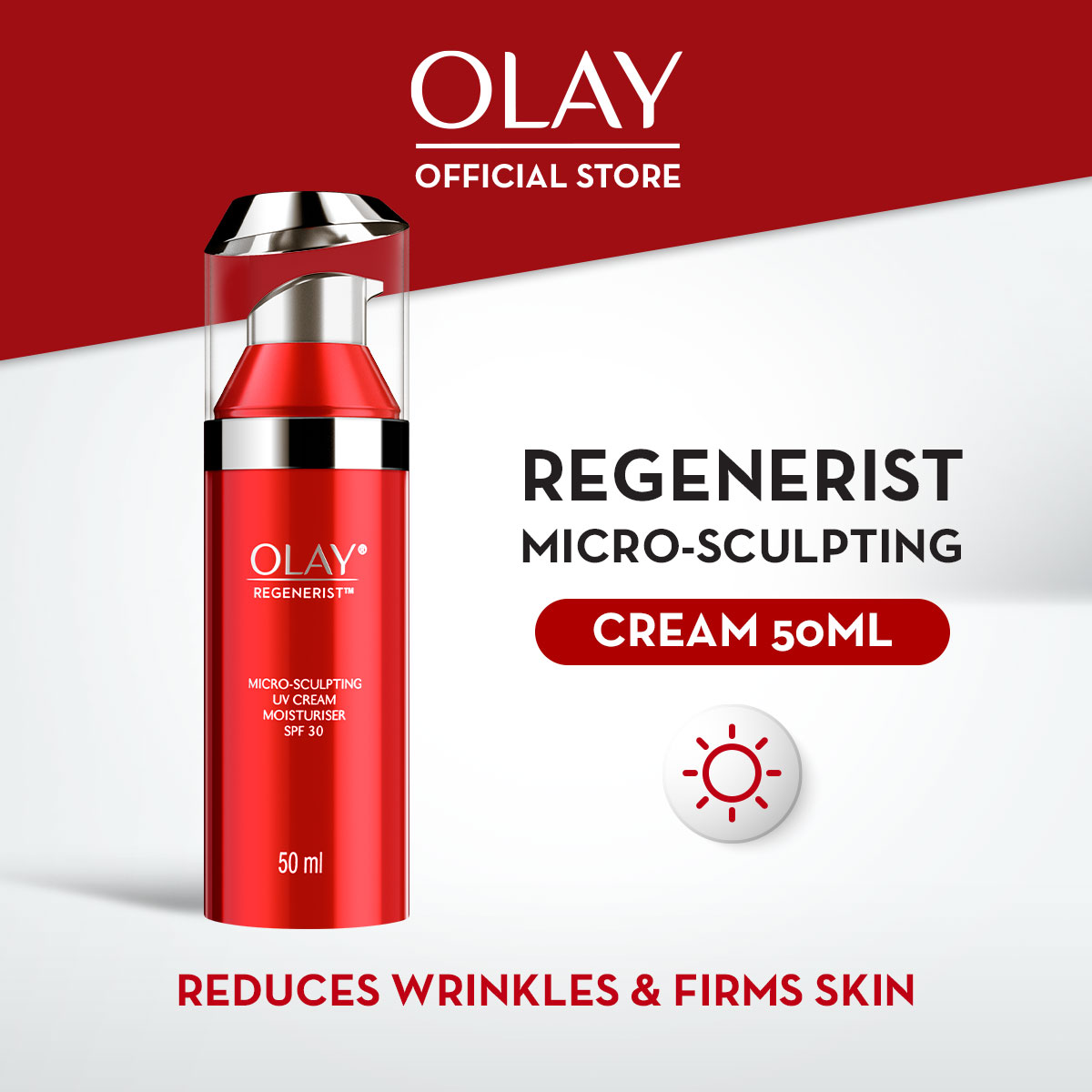 Olay Regenerist Micro Sculpting UV Cream Moisturiser SPF 30 50 g ...