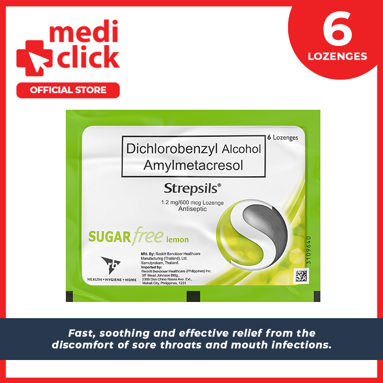 Strepsils Sugar Free (Lemon Flavour) 6 Lozenges | Lazada PH