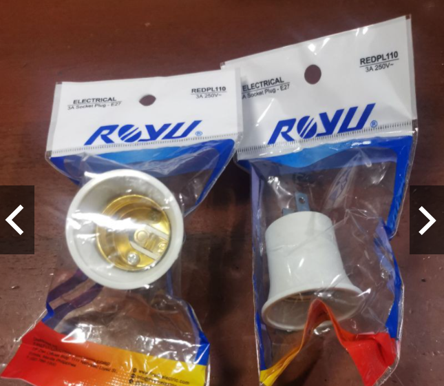Royu brand Socket plug./ Receptacle plug adapter/ light adapter ...