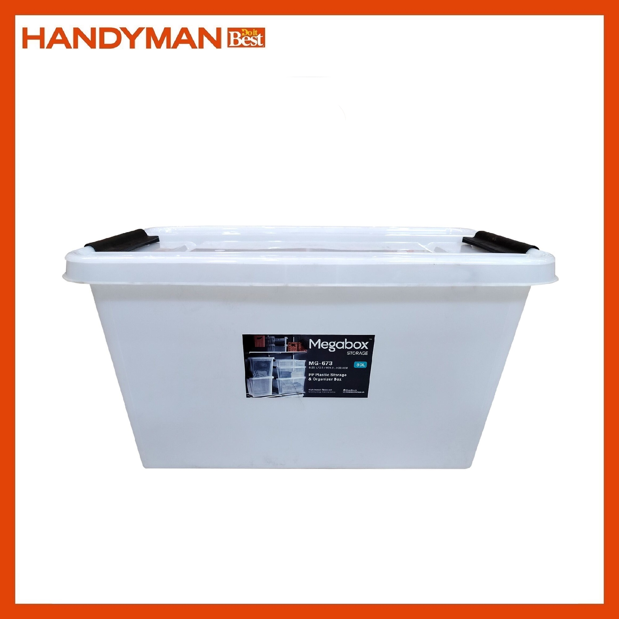Megabox Storagebox, 80L - Transparent Clear (MG-673) | Lazada PH