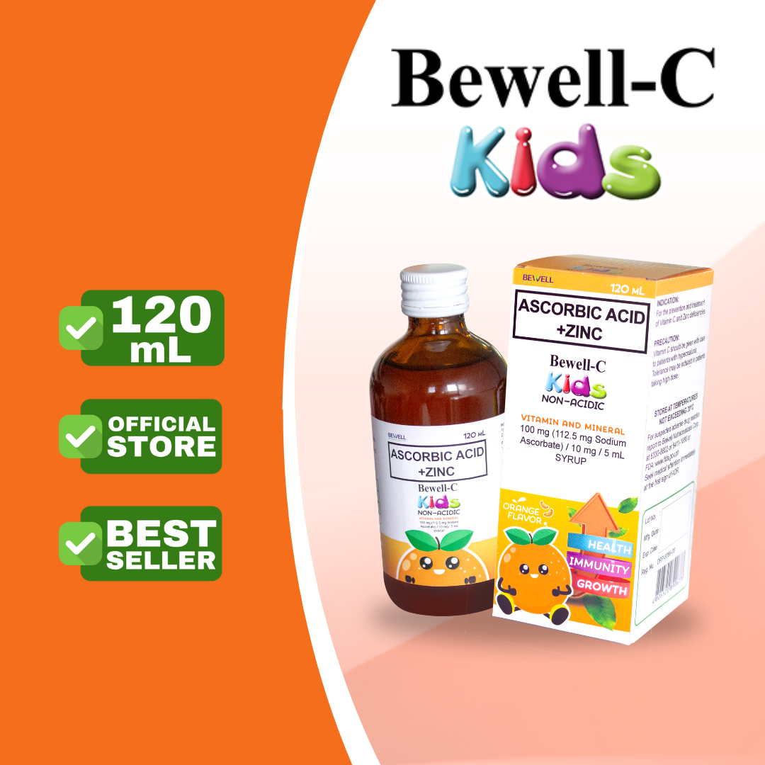 Bewell-C Kids Non-acidic Vitamin C with Zinc 120ml Bottle | Lazada PH