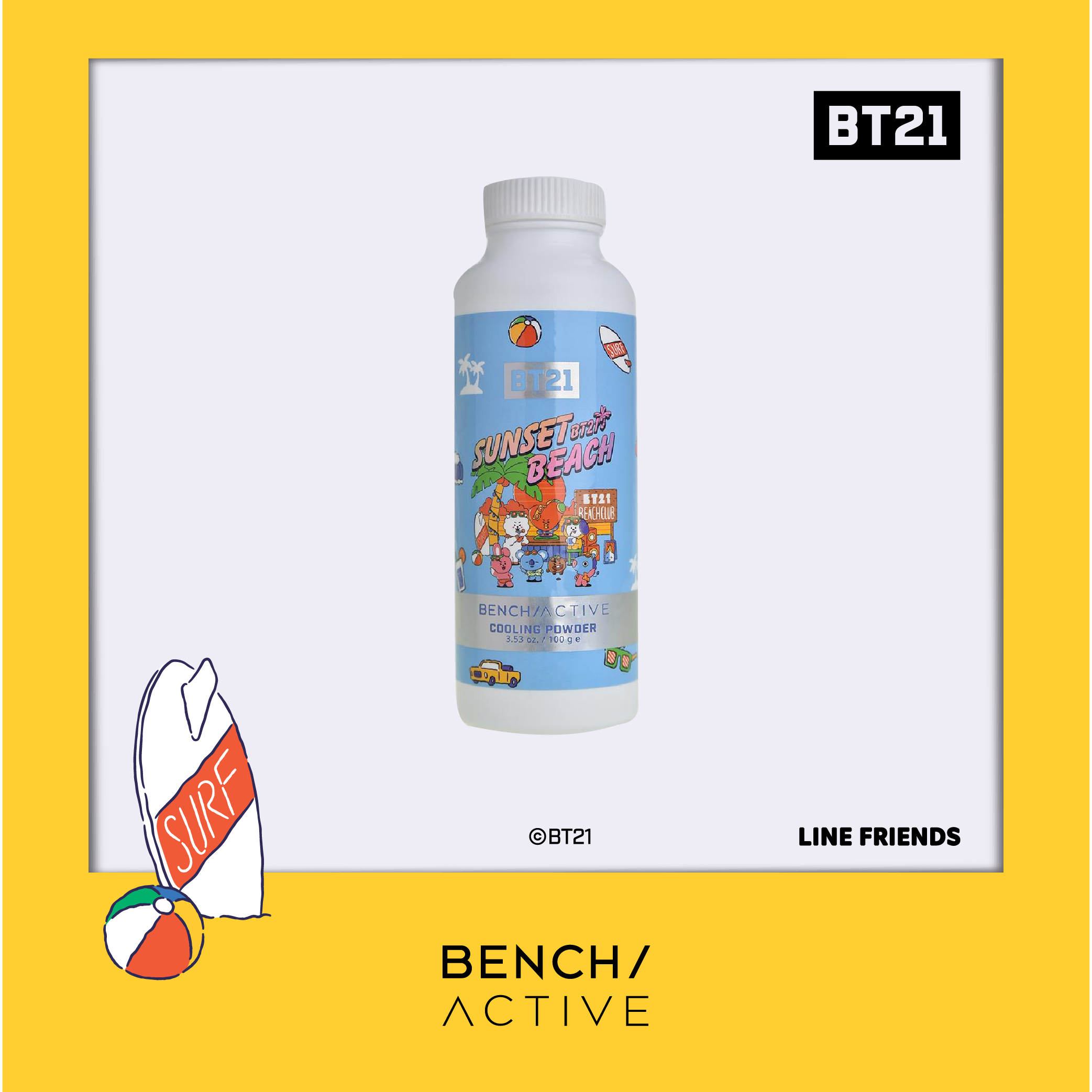 BENCH- CQB1100 Bench Active BT21 Cooling Powder | Lazada PH