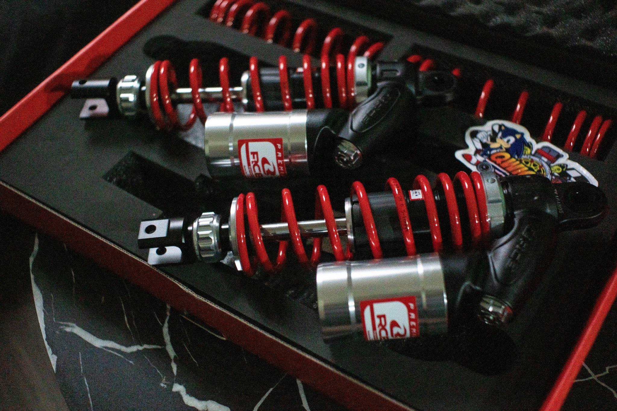 RCB VD Series Shock Absorber/ Suspension – Silver Red 305mm (AEROX v1 ...