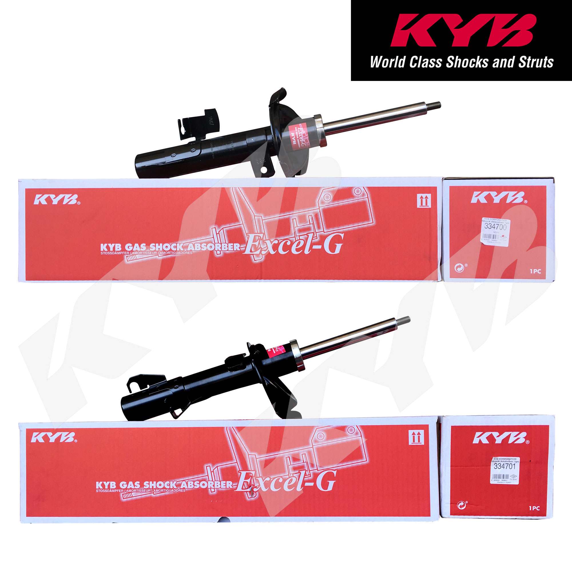KYB 334700/334701 for Mazda 3 (ALL) 2003 - 2013 Set of 2 Front Gas ...