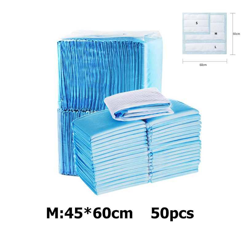 50pcs/pack Dog Pee Pad S/M/L Super Absorbent Dog Pee Training Pad Pet ...