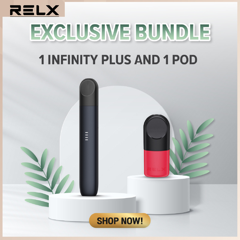 RELX Infinity Plus Phantom Graphite Black Device with 1 Free Pod Pro ...