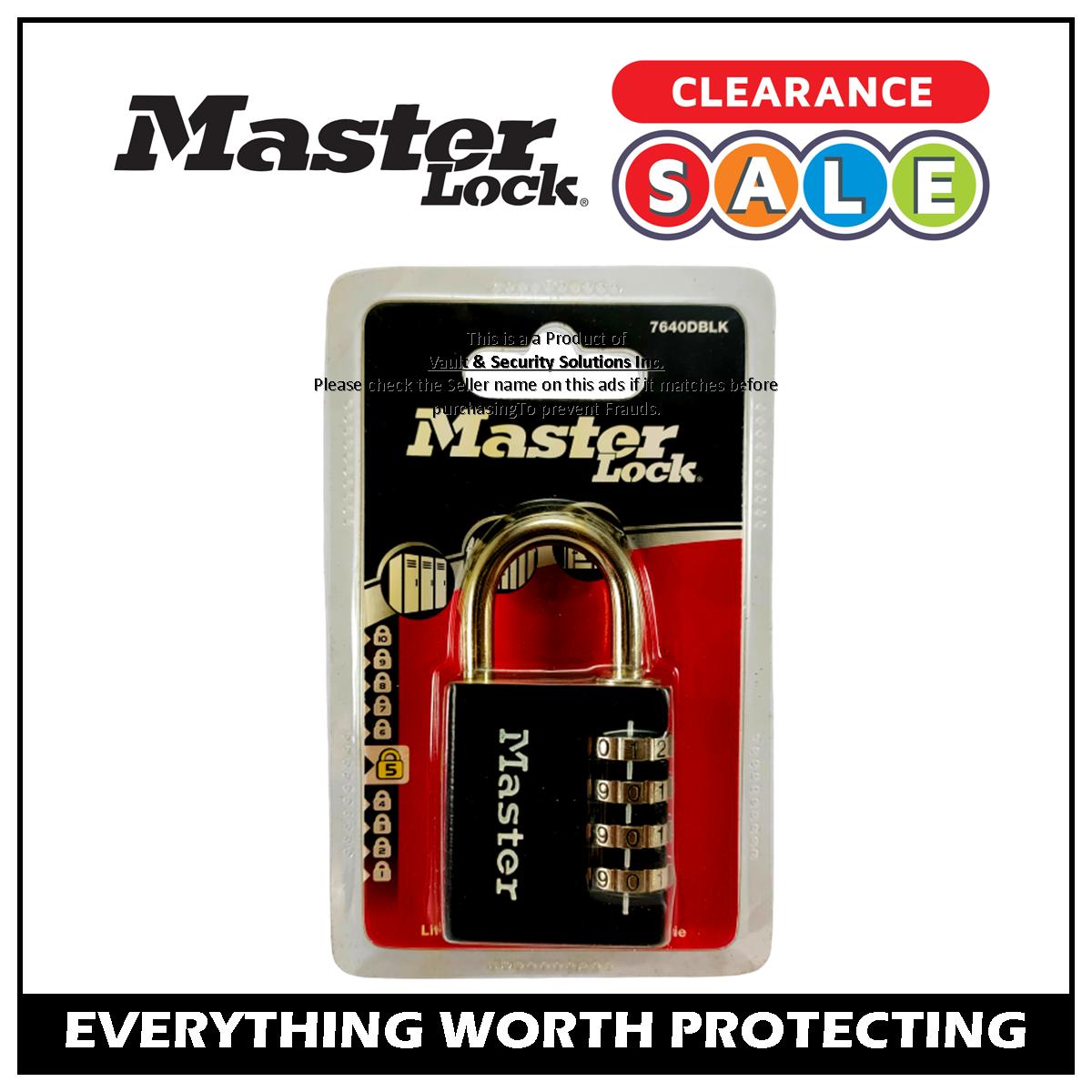 MasterLock 7640D 7640EURD 40mm SHORT SHACKLE Combination Padlock Number ...