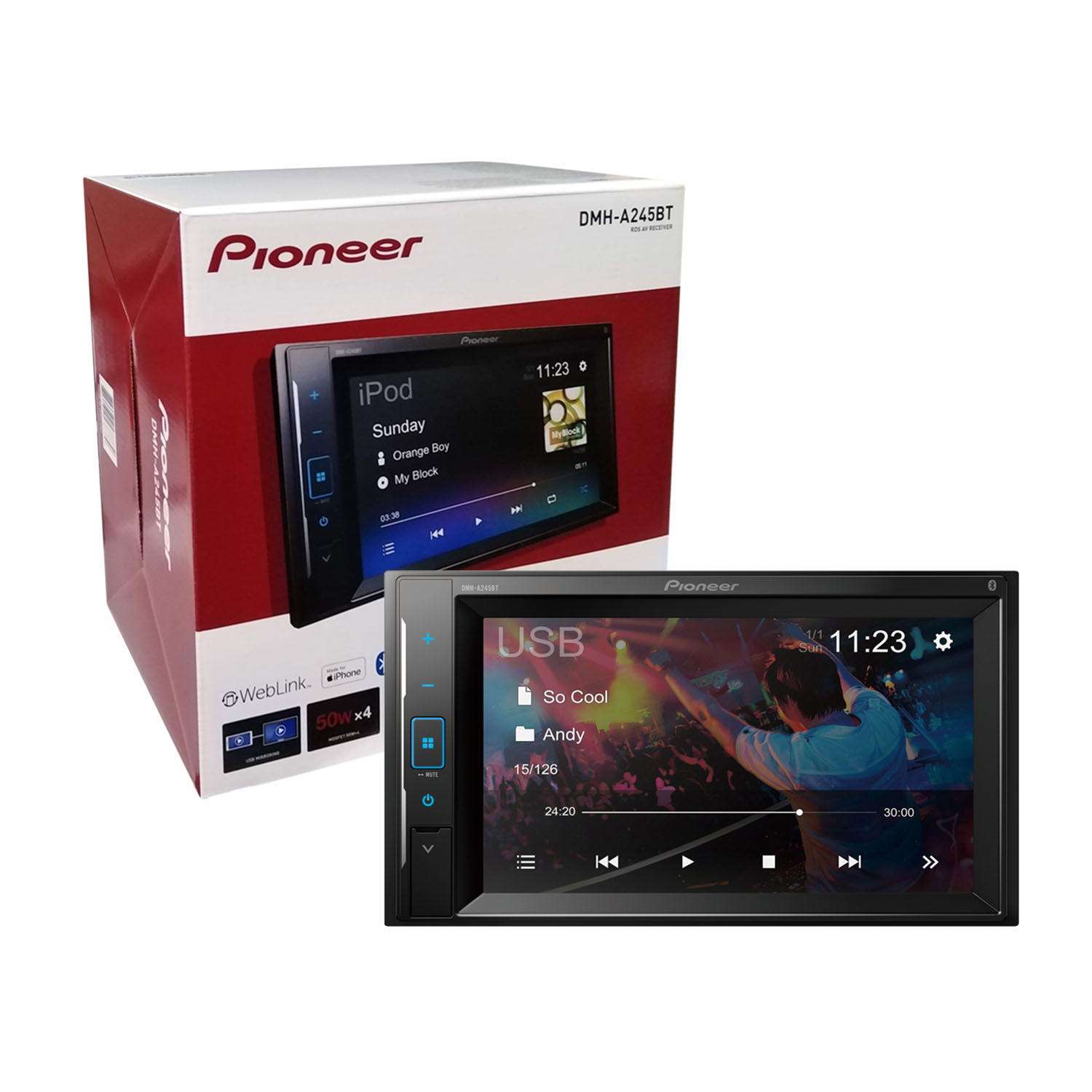 DMH-A245BT Digital Media AV Receiver with Bluetooth | Lazada PH