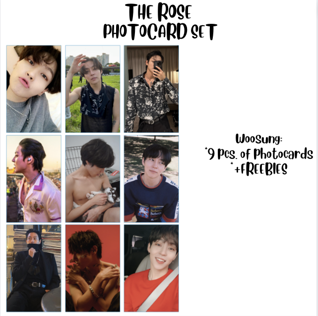 The Rose Photocard Set PC Sign Kim Woosung Jaehyeong Dojoon Hajoon ...