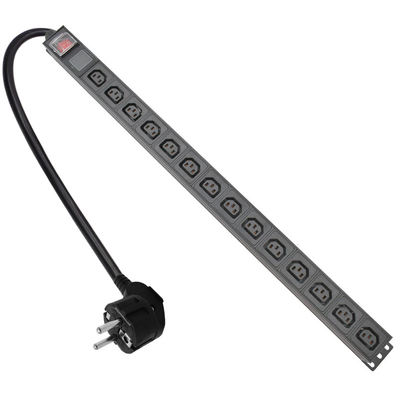 Power Distribution Unit 2-21 IEC C13output Power Strip ammeter LED ...