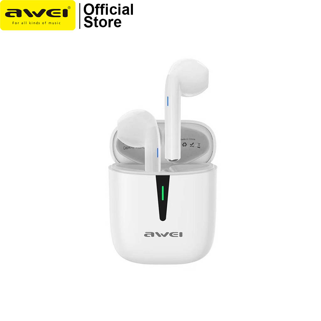 Awei T21 TWS Earphone Sport Wireless Earphones Bluetooth Type-C Gaming ...