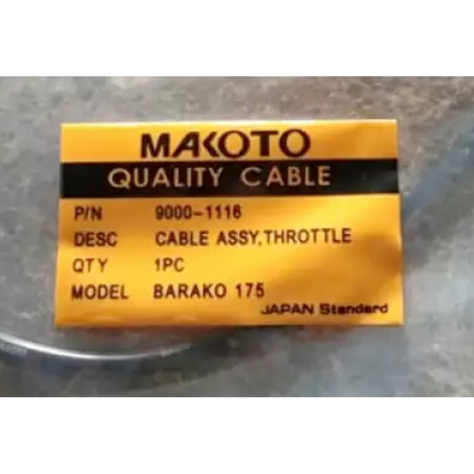 Kawasaki Barako 175 Brake, Clutch, Throttle and Speedometer Cable ...