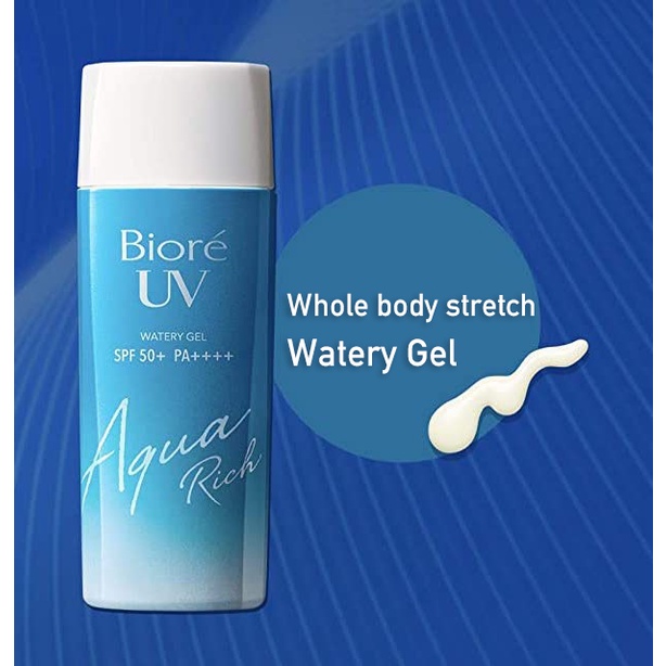 BIORE UV Aqua Rich Watery Essence/Gel Sunscreen Rich Water SPF 50+ PA ...