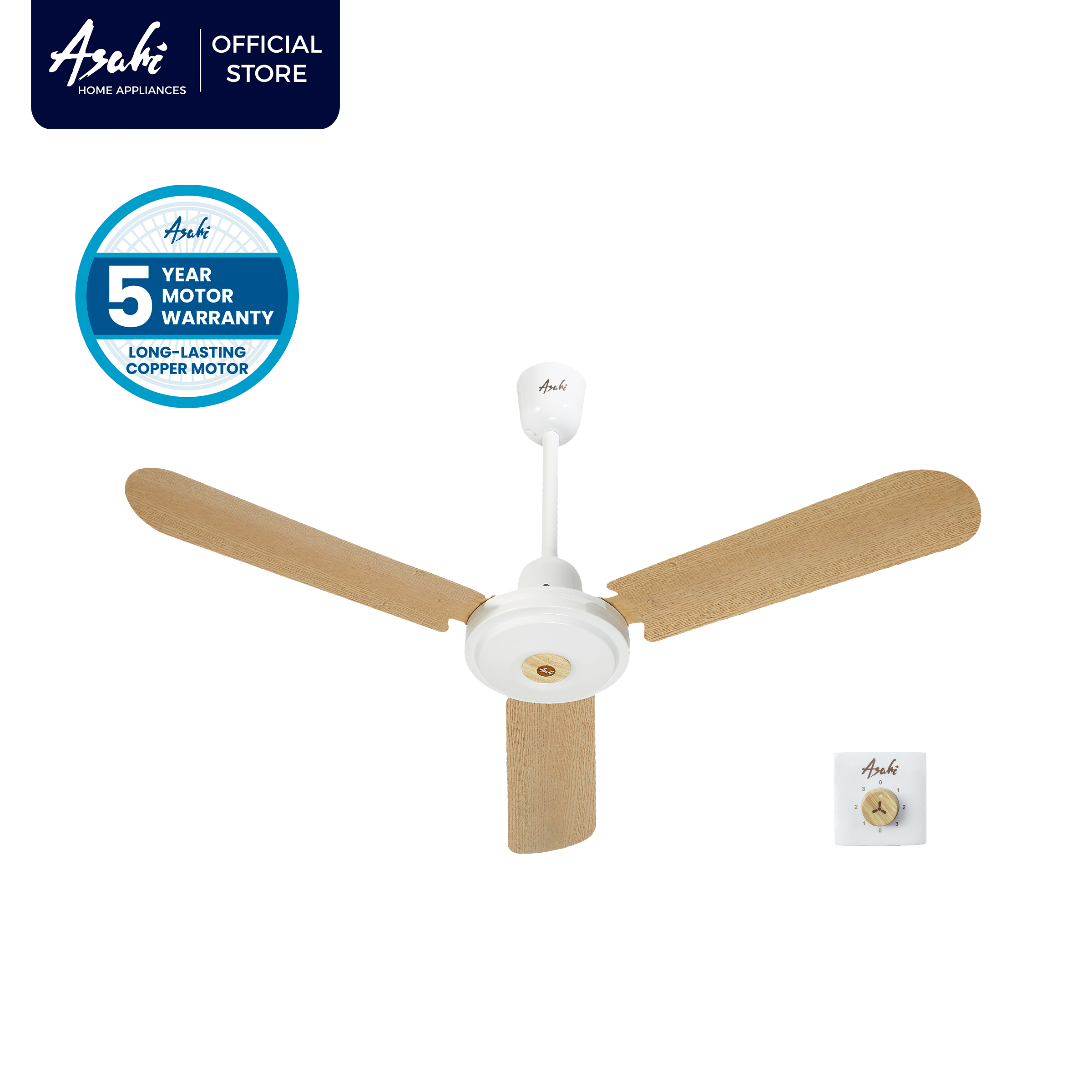 Asahi C 42W Wooden Ceiling Fan 42 inches | Lazada PH