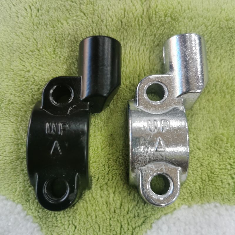 MOTORCYCLE SIDE MIRROR CLAMP FOR MIO SMALL SIVER/ BLACK | Lazada PH