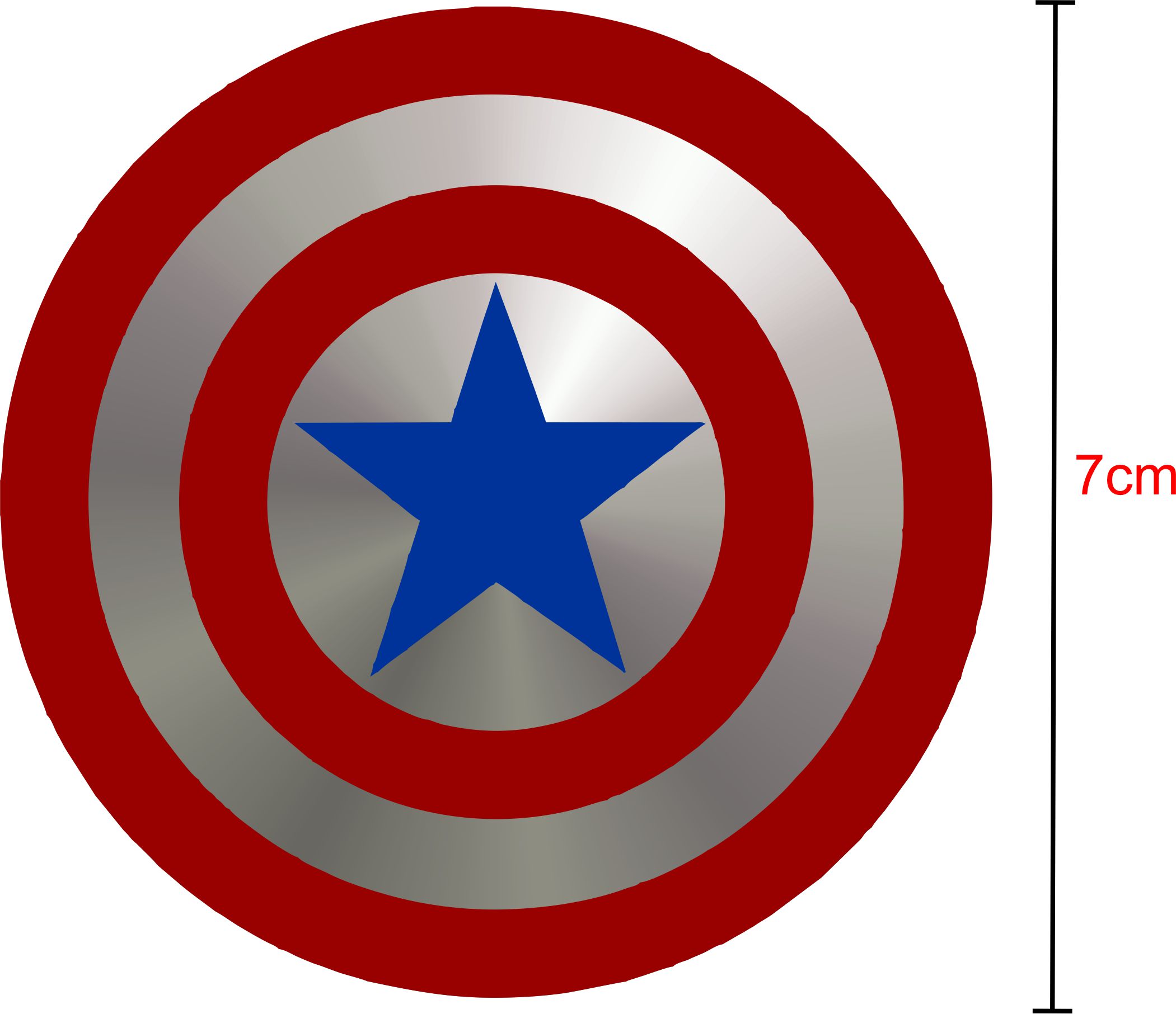 Captain America sticker Marvel Hero sticker for car, motorcycle, laptop ...