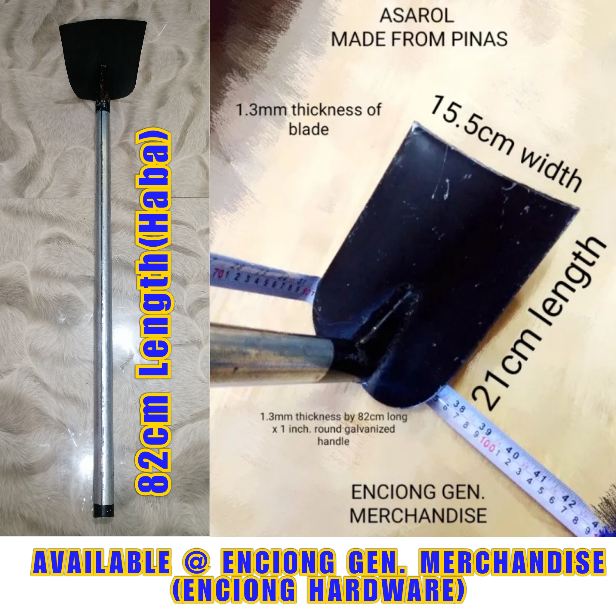 FARM TOOLS SHOVEL, HOE, HOPSCOTCH (PALA, ASAROL, PIKO) WITH HANDLE MADE ...