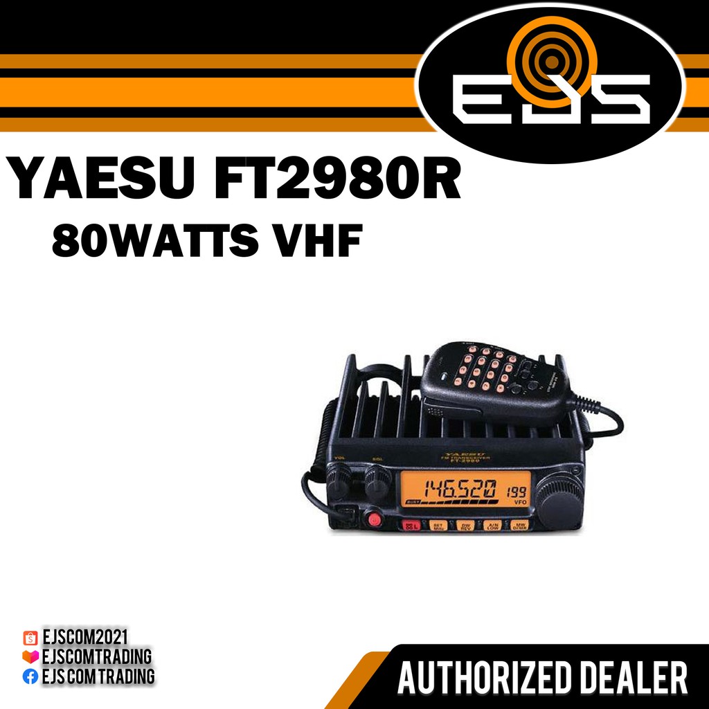 【New】 YAESU FT2980R Mobile 80watts Base VHF Radio | Lazada PH