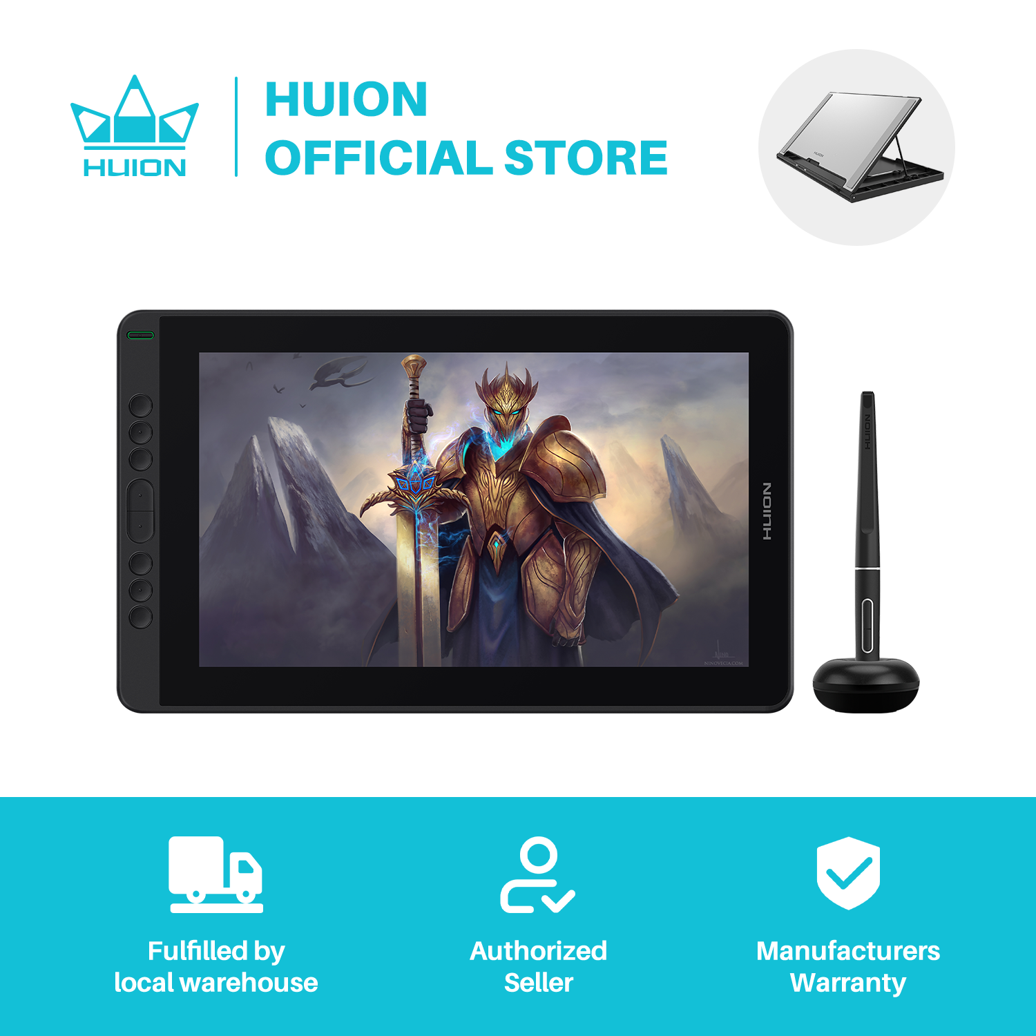 HUION Kamvas 13 Adjustable Stand-13.3inch Android Support Graphics ...